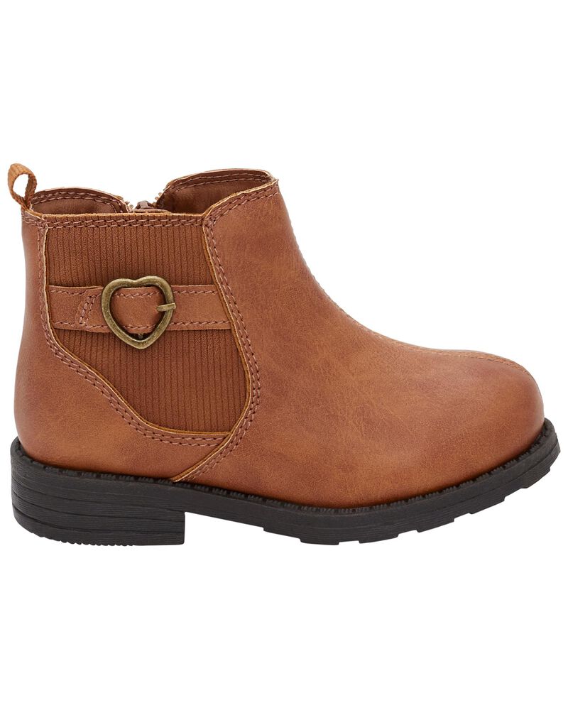 Brown Heart Buckle Boots | carters.com