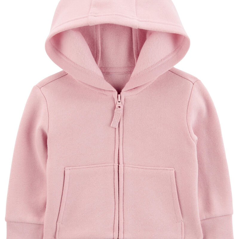 Pink Baby Zip-Up Fleece Hoodie | Carter’s Oshkosh Canada