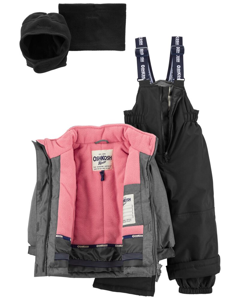Grey 2-Piece Snowsuit With Bonus Hat & Neck Warmer | carters.com
