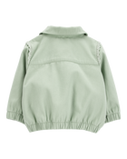 Green Baby Zip-Up Eyelet Woven Jacket | Carter’s Oshkosh Canada