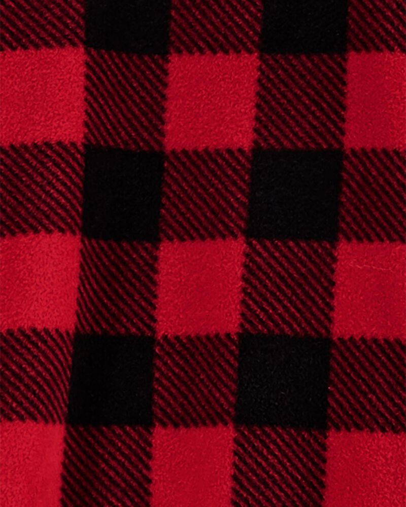 Multi 1-Piece Buffalo Check Fleece Footless PJs | carters.com