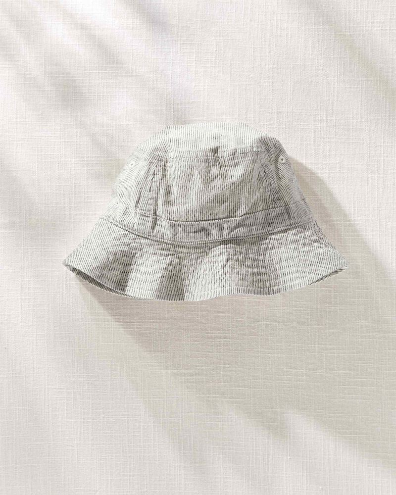 White Adult Hilary Duff Linen Bucket Hat | Carter’s Canada