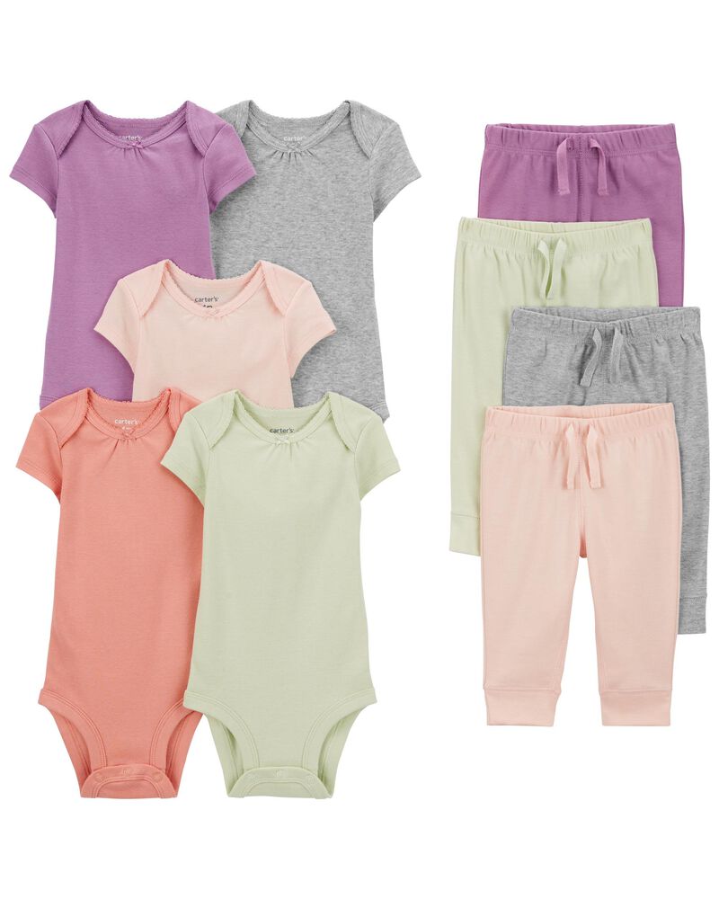Multi 9-Pack Bodysuits & Pants Set | Carter’s Canada
