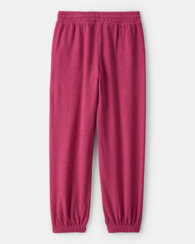 Girls DayDream Fleece Knit Drawstring Joggers - Pink | Carter’s Oshkosh ...
