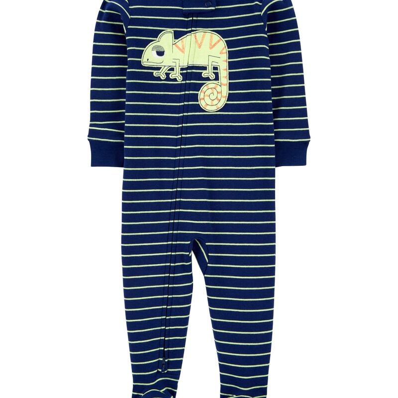 Striped Baby 2-Way Zip Cotton Sleeper Pyjamas | Carter’s Oshkosh Canada