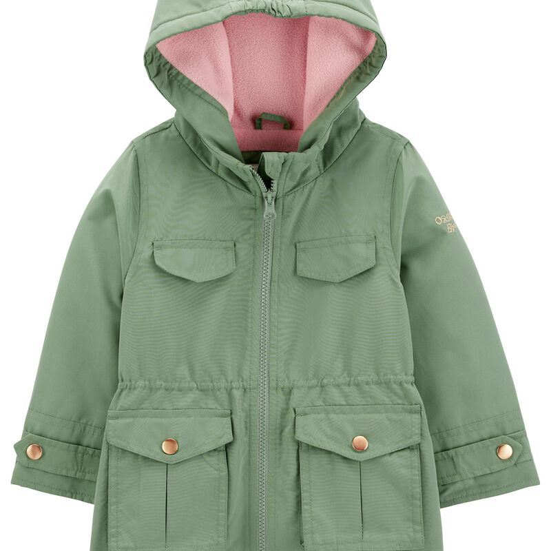 Green Toddler Olive Fleece-Lined Lightweight Jacket | Carter’s Oshkosh ...