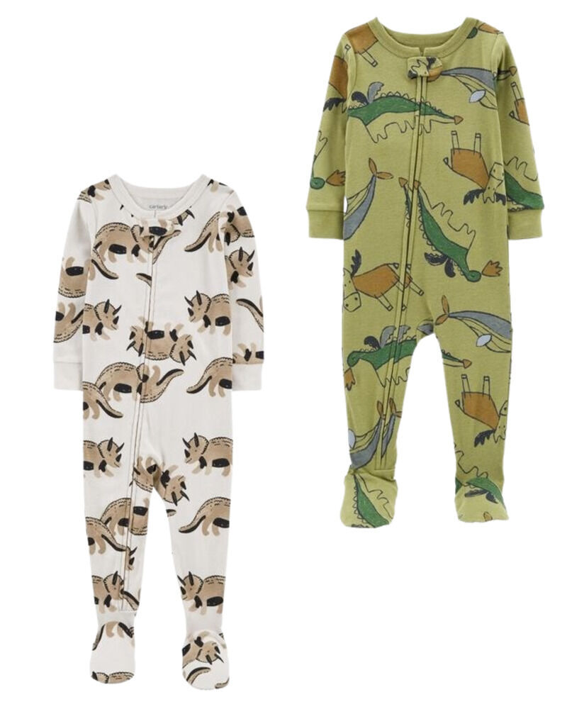 Bundle 2-Pack 1-Piece 100% Snug Fit Cotton Footie PJs | Carter’s ...