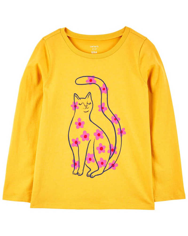 Gold Cat Jersey Tee | carters.com
