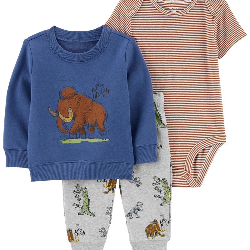 Multi 3-Piece Woolly Mammoth Outfit Set | Carter’s Oshkosh Canada