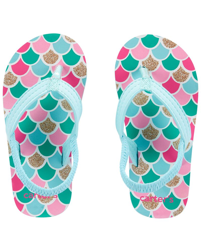 Baby Multi Mermaid Flip Flops | carters.com
