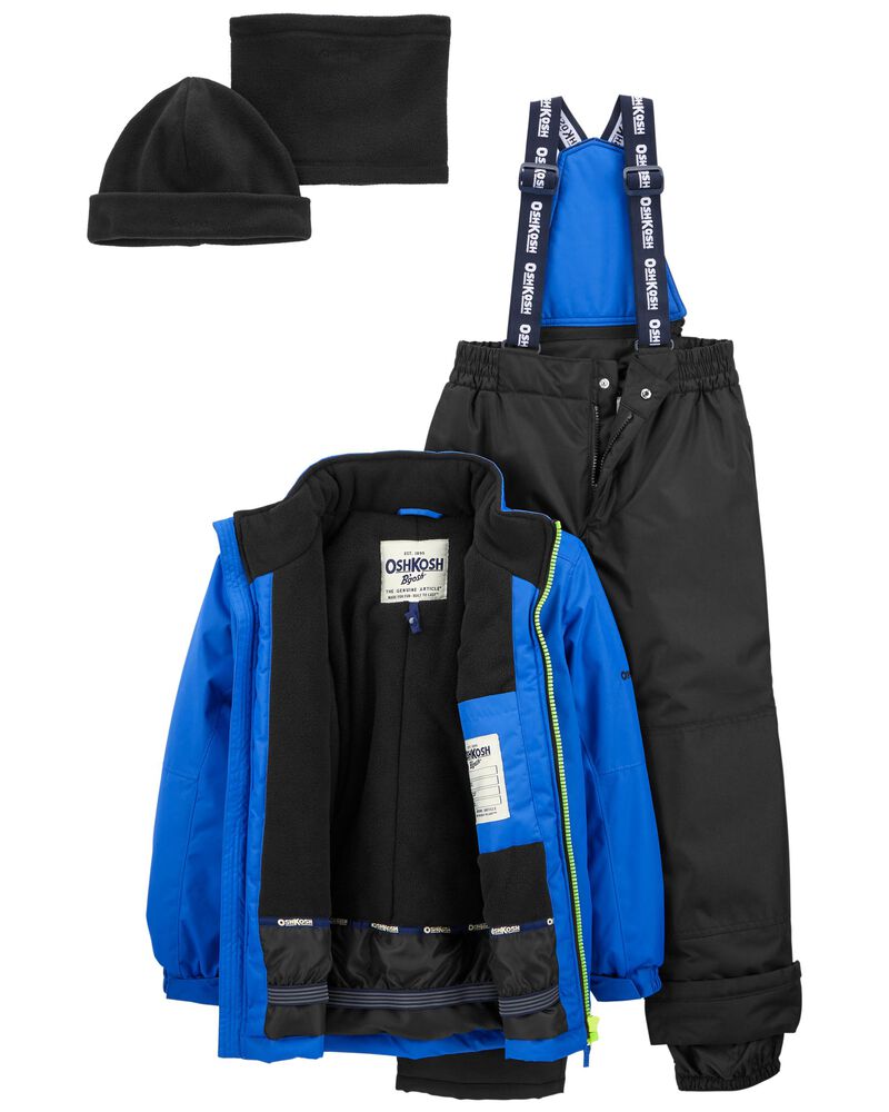 Blue 2-Piece Snowsuit With Bonus Hat & Neck Warmer | Carter’s Canada