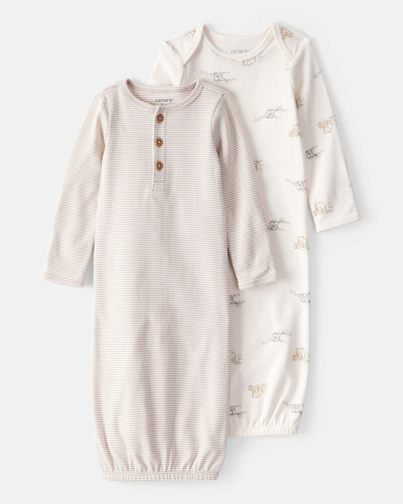 Multi Baby 2-Pack Sleeper Gowns | Carter’s Oshkosh Canada