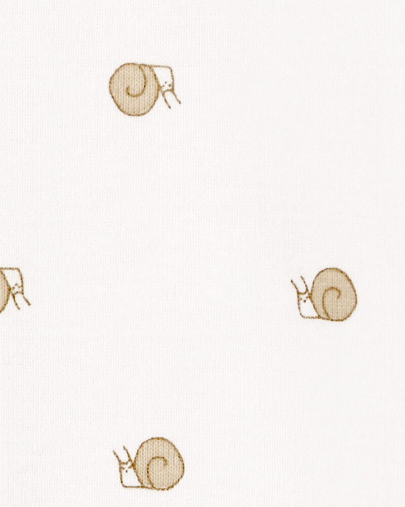 Ivory Baby Preemie Snail Cotton Sleeper Gown | Carter’s Oshkosh Canada