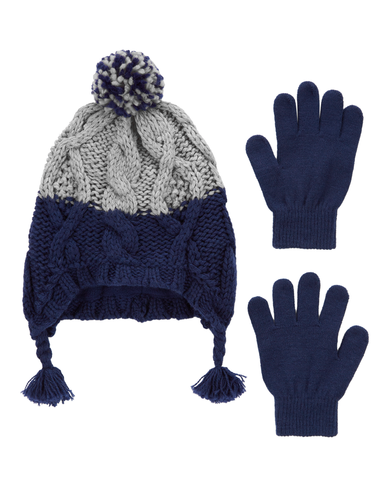 boys winter hat set