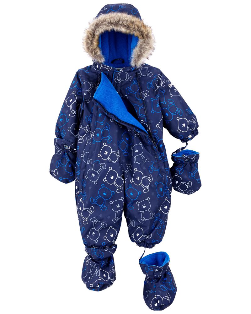 Navy, Blue Baby 1-Piece Snowsuit | Carter’s Oshkosh Canada