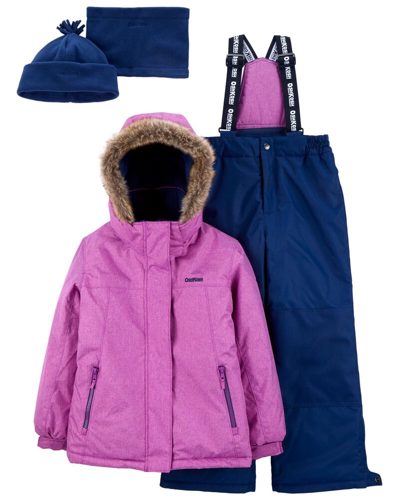 Multicolore Habit de neige 2 pièces avec tuque et cache-cou en prime ...