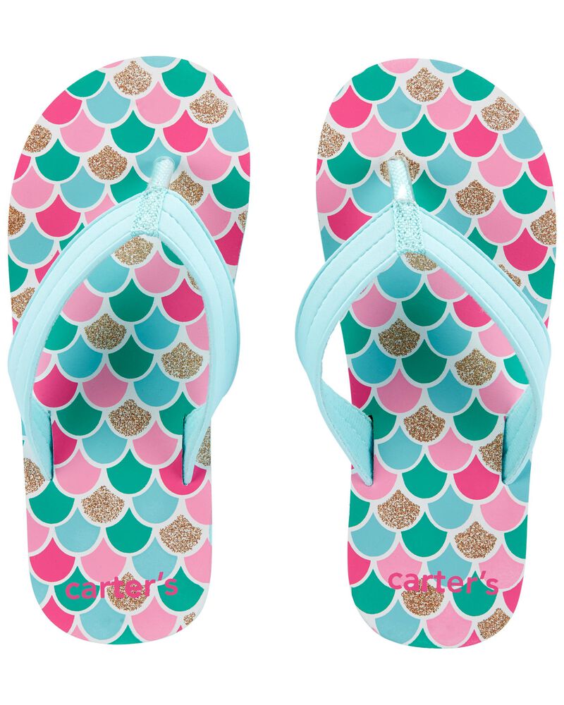 Baby Multi Mermaid Flip Flops | carters.com