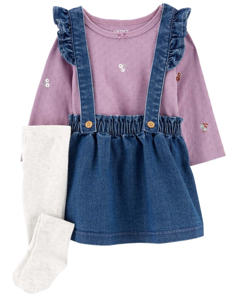 Purple/Navy 3-Piece Jumper Set | carters.com