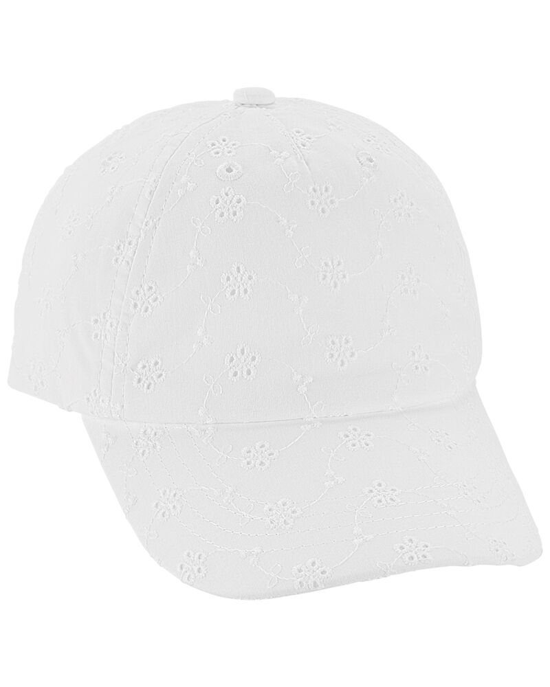 White Eyelet Baseball Cap | carters.com