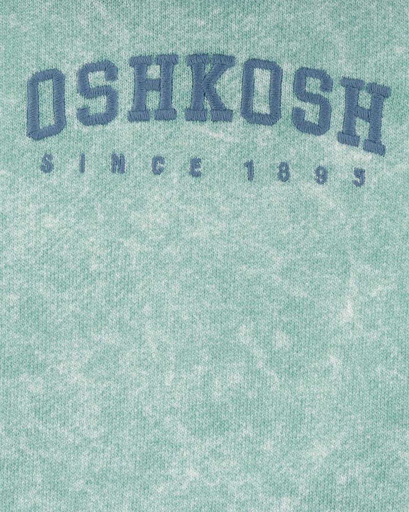 Blue/Green Acid Wash Fleece Hooded Pullover | carters.com