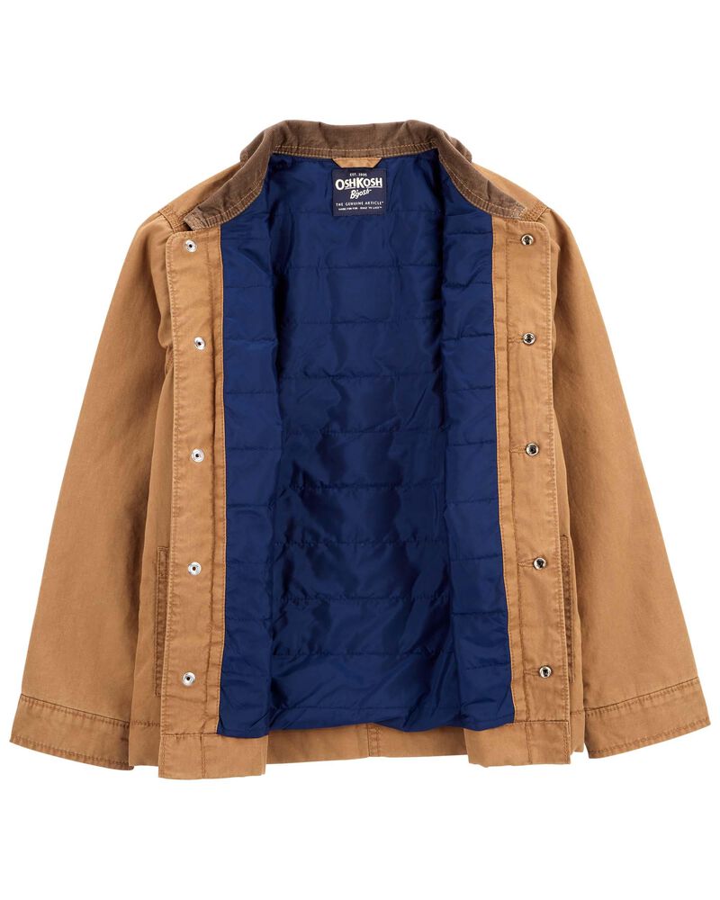 Khaki Kid Button-Front Barn Jacket | Carter’s Oshkosh Canada