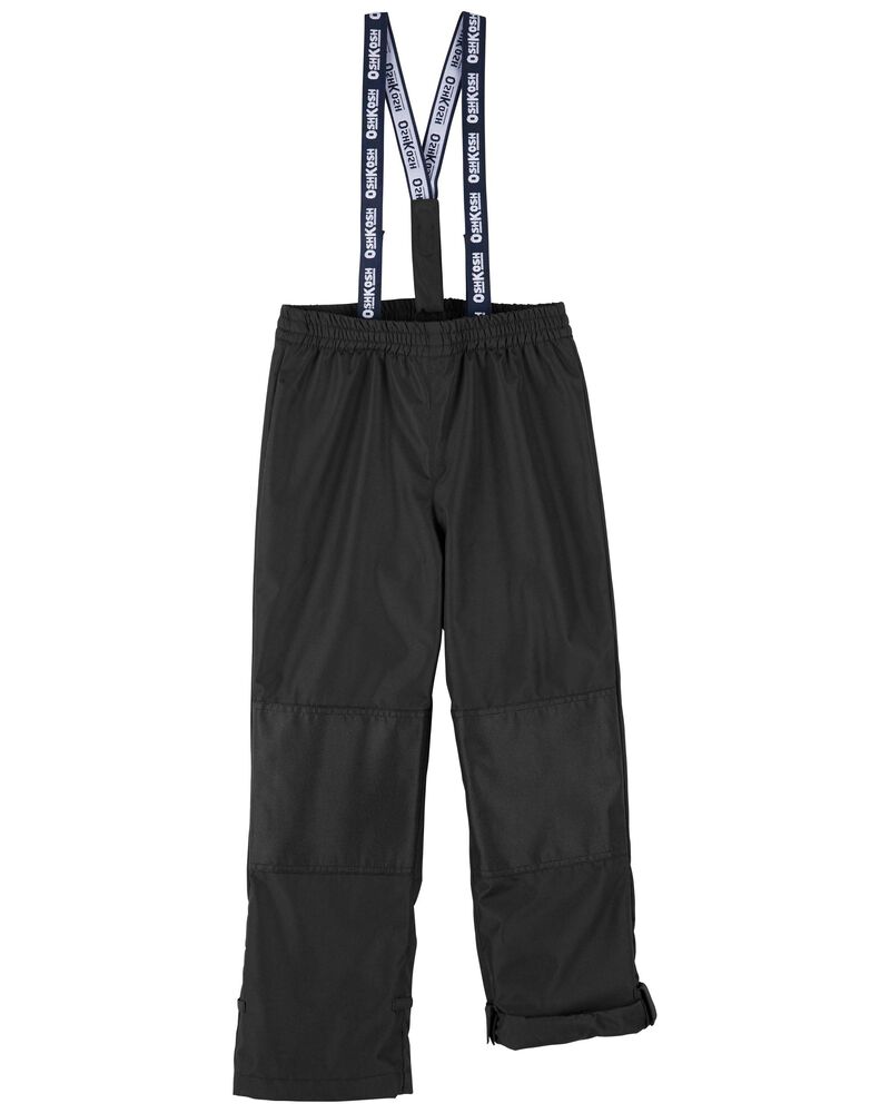 Black Fleece-Lined Lightweight Snow Pants | carters.com