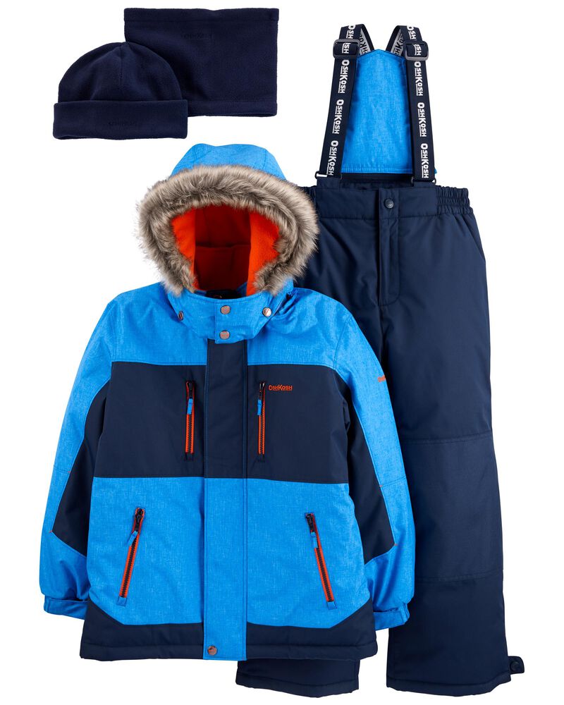 Habit de neige 2 pièces doublé de molleton avec tuque et cache-cou en ...