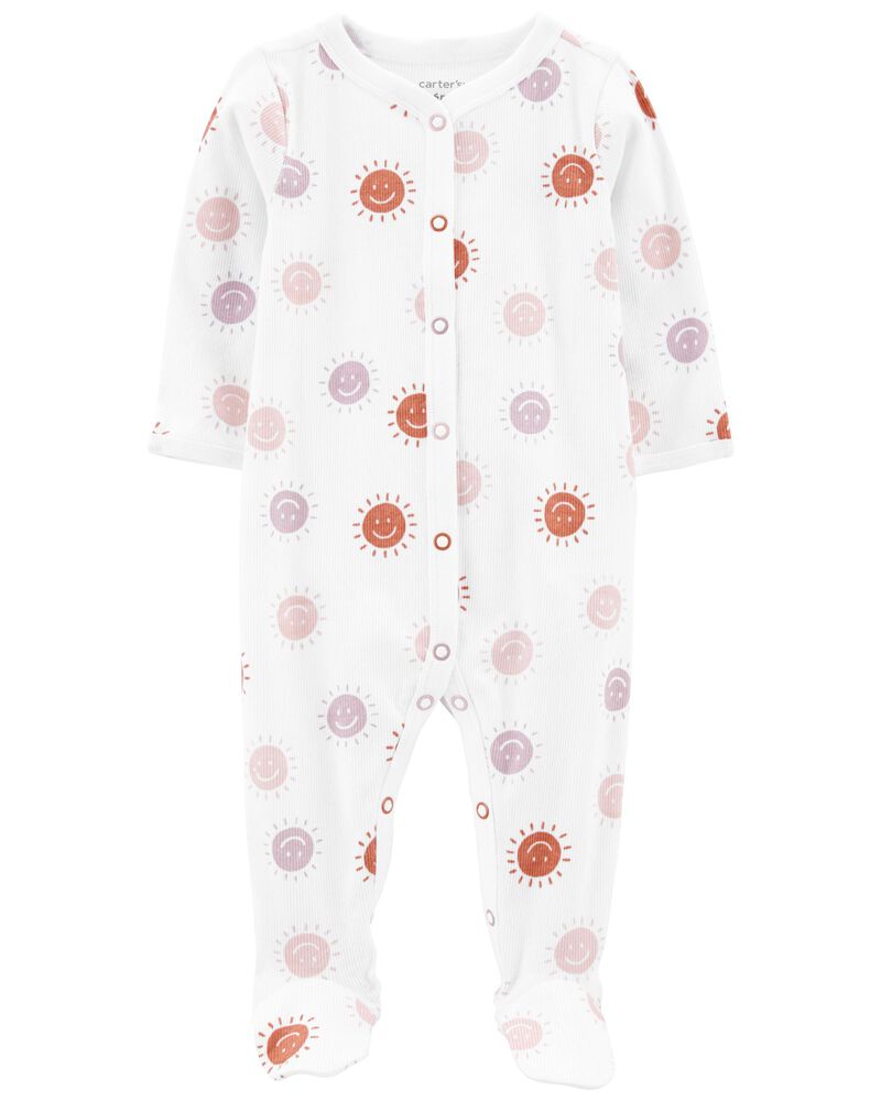 White Sun Snap-Up Sleeper Pyjamas | carters.com