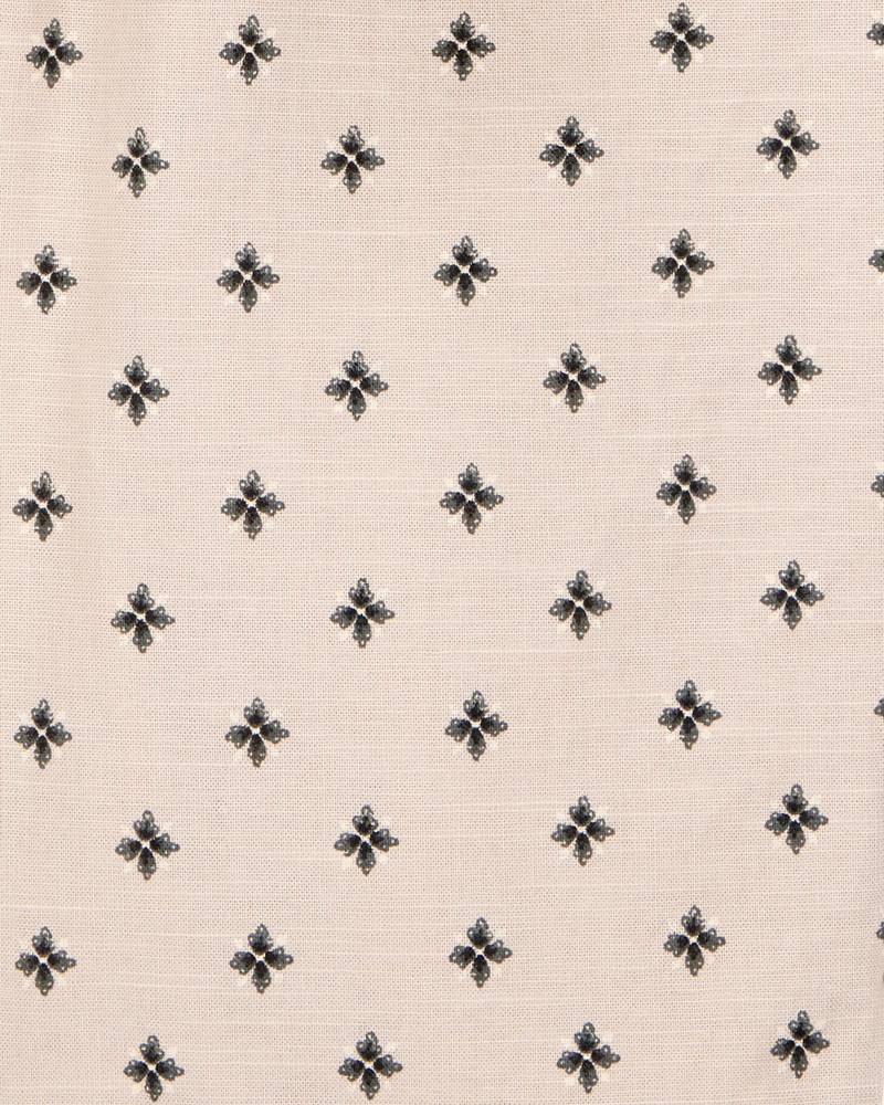 Brown Toddler 2-Piece Geo Print Button-Down Tank & Pull-On Pant Set ...