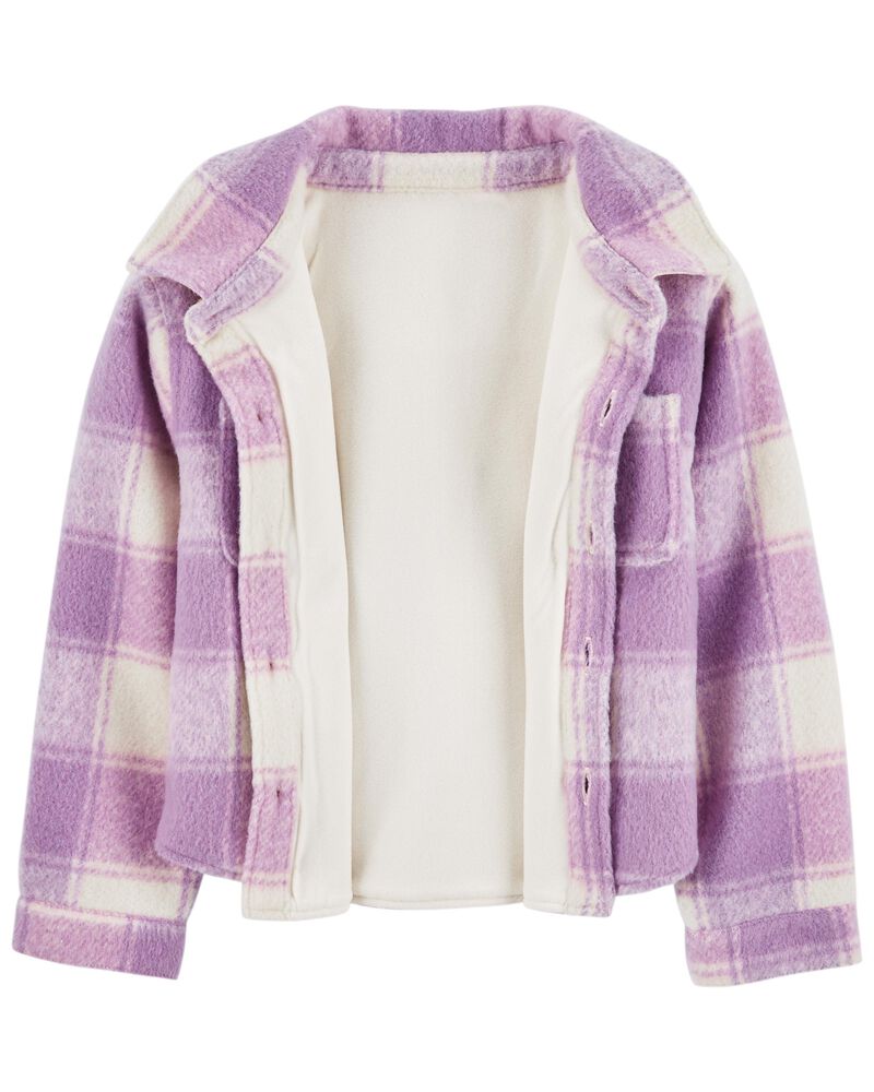 Purple/White Plaid Shacket | carters.com