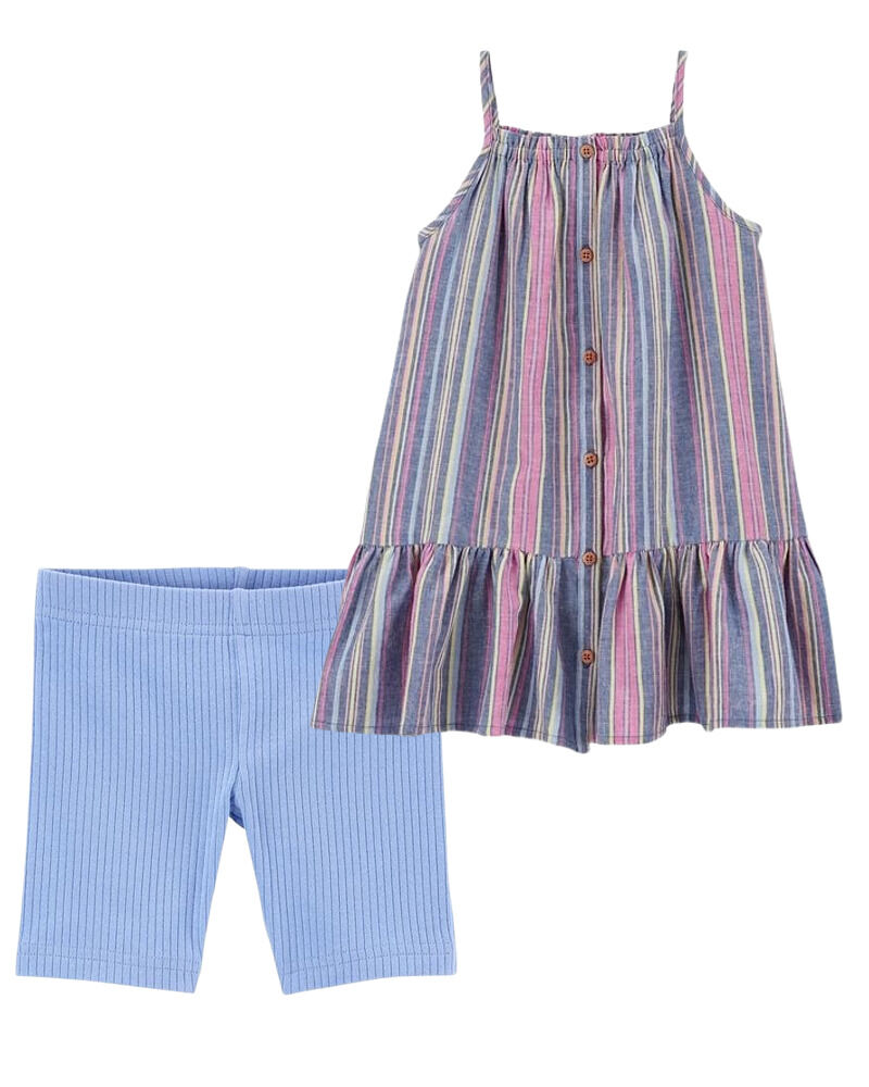 Multi Toddler 2-Piece Dress & Bike Short Set | Carter’s Oshkosh Canada