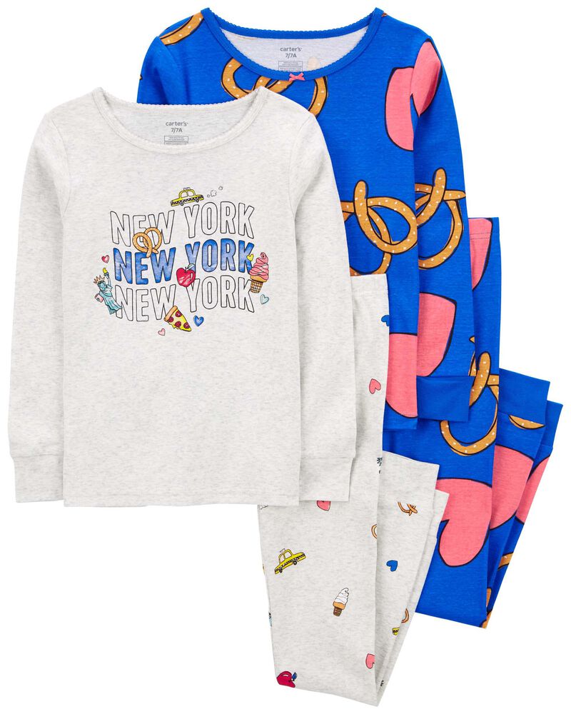 Multi 4-Piece "New York" Pyjamas Set | Carter’s Oshkosh Canada