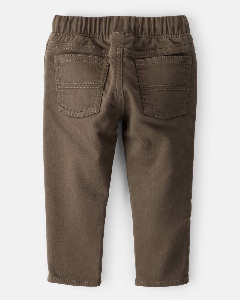 Brown Baby Boy Pull-On Slim Fit Pants - Brown | Carter’s Oshkosh Canada
