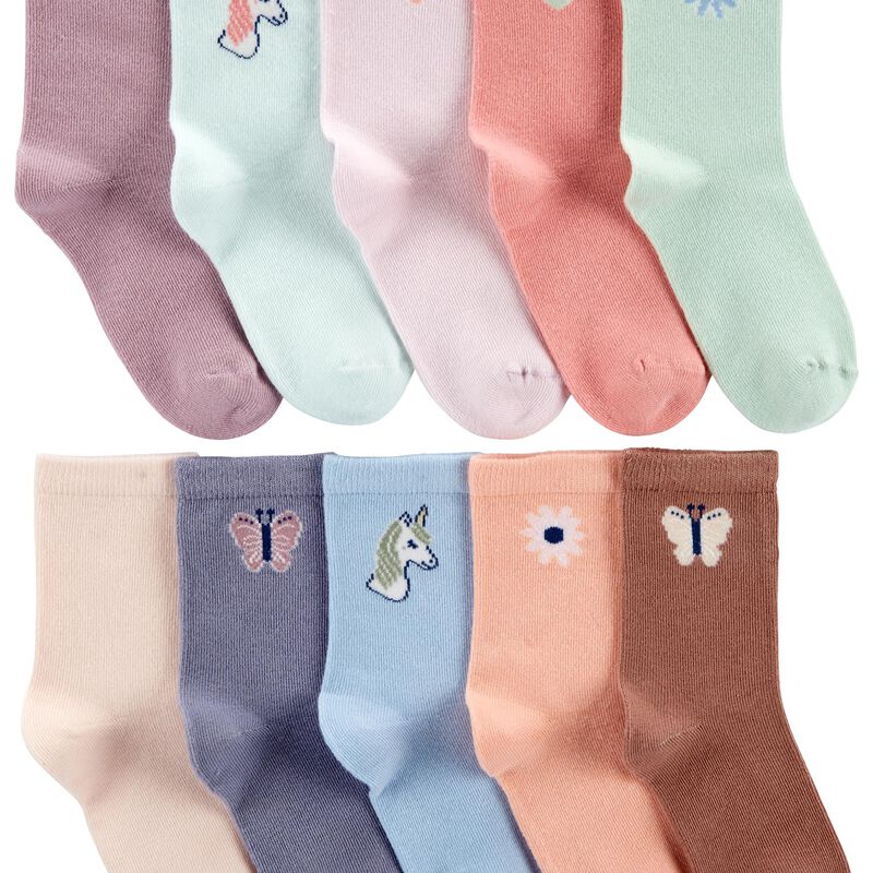 Pink 10-Pack Icon Socks | Carter’s Oshkosh Canada