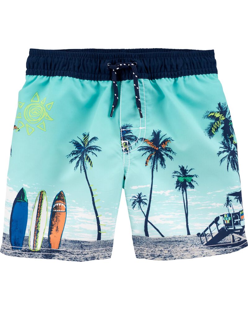 Beach Scene Swim Trunks | carters.com
