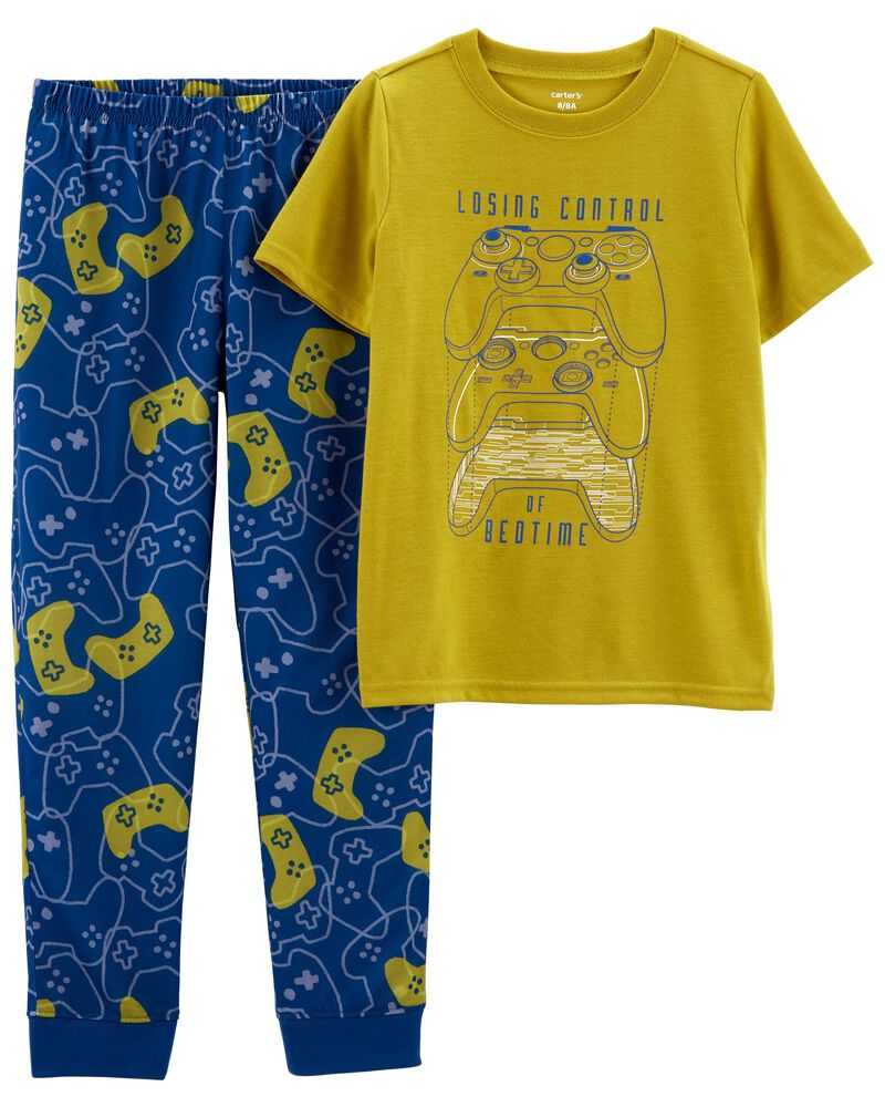 Yellow/Blue 2-Piece Video Game Loose Fit Pyjamas | Carter’s Canada