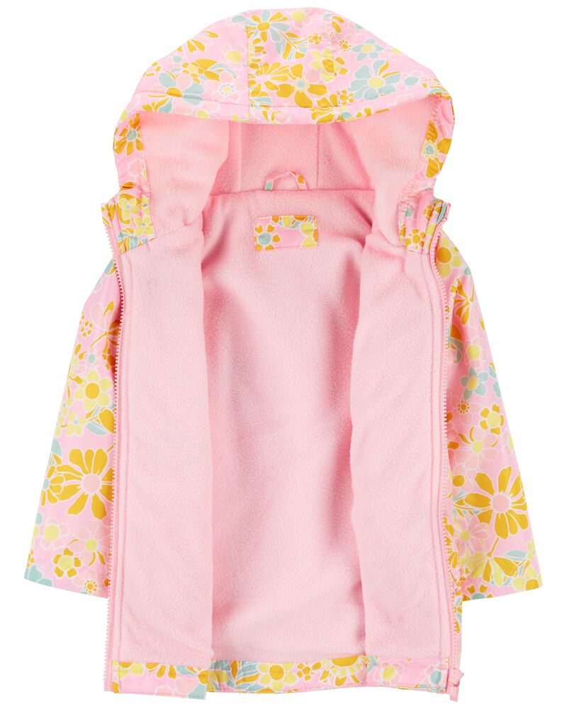 Pink Kid Floral Print Rain Jacket | Carter’s Oshkosh Canada