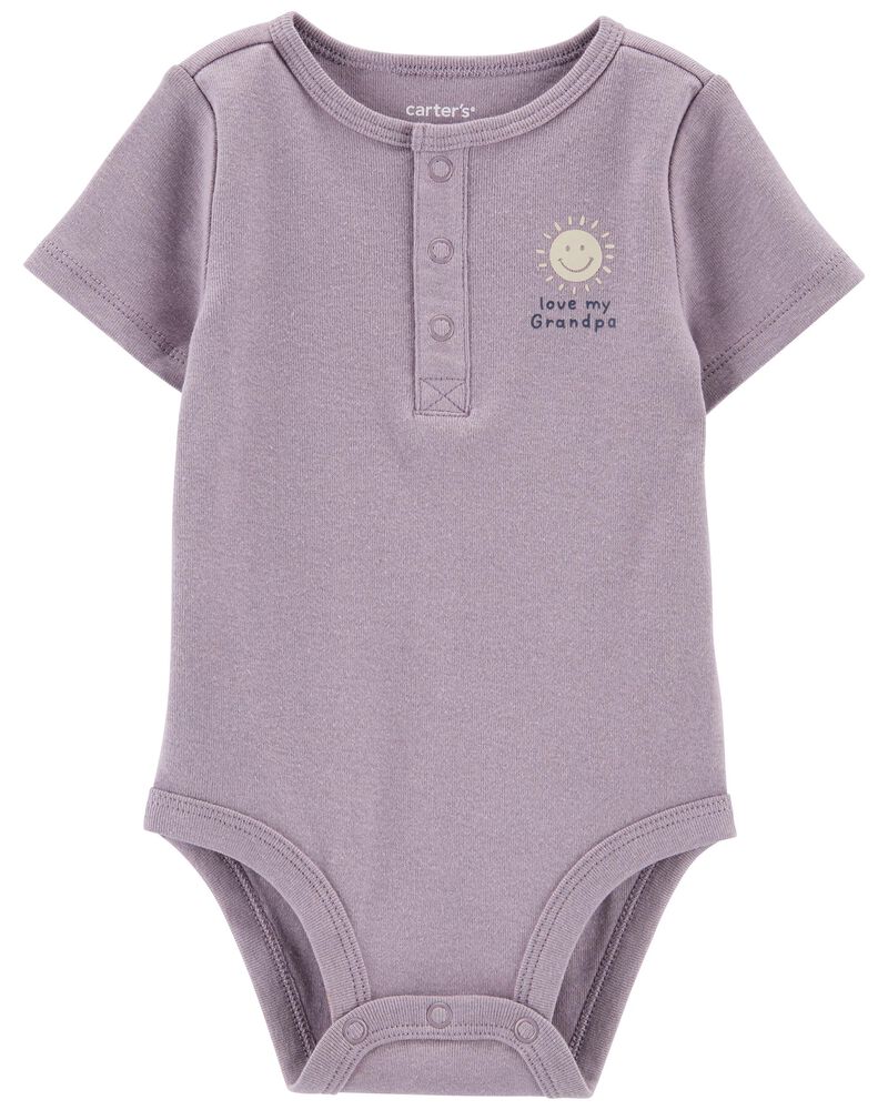 Purple Grandpa Short-Sleeve Bodysuit | carters.com
