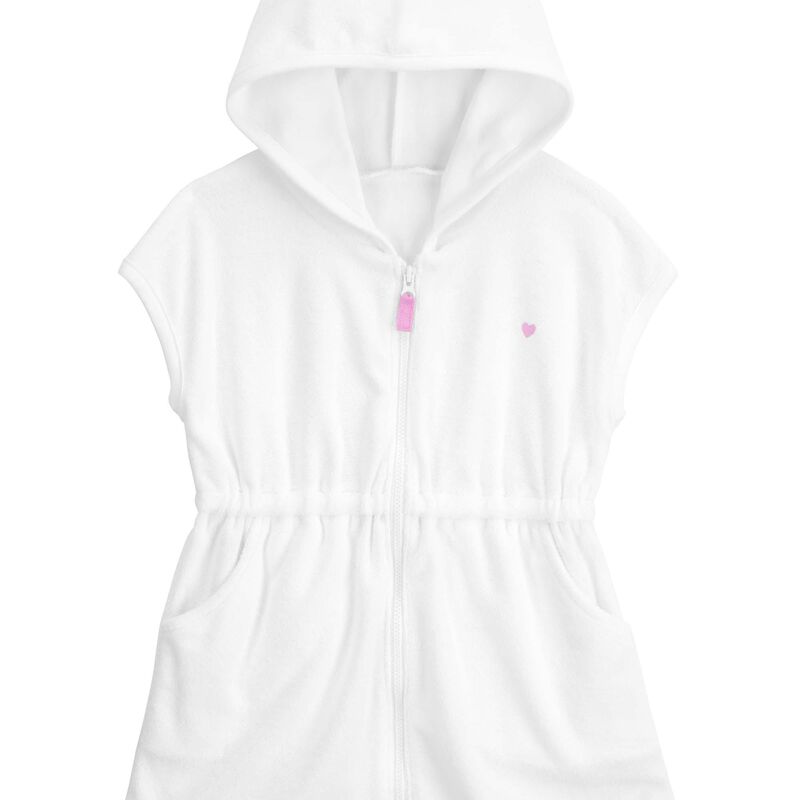White Hooded Zip-Up Cover-Up | Carter’s Oshkosh Canada