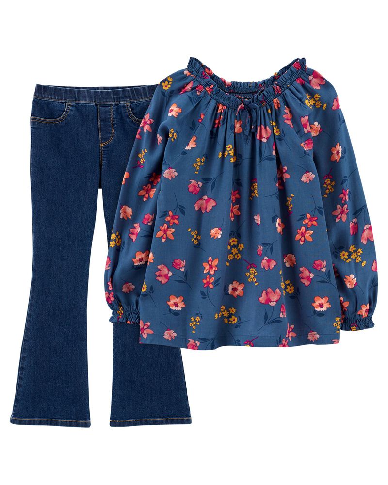 Blue Kid 2-Piece LENZING™ ECOVERO™ Top & Jean Set | Carter’s Oshkosh Canada