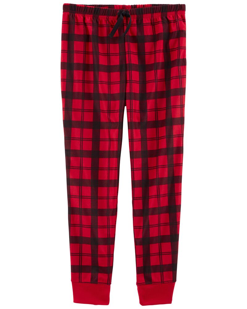 Red/Black Plaid Fleece PJ Pants | carters.com