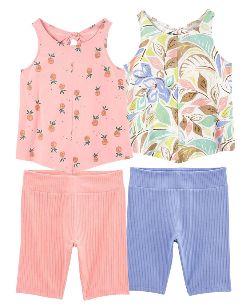 Multi Kid 4-Piece Tanks & Shorts Set | carters.com