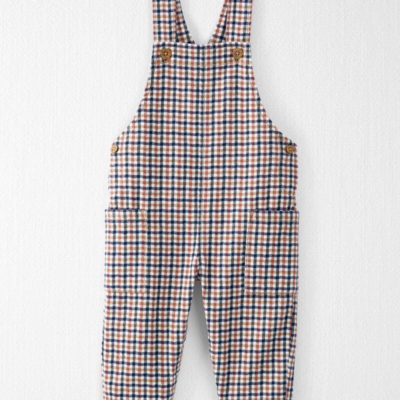 Plaid Organic Cotton Cozy Flannel Overalls | Carter’s Oshkosh Canada