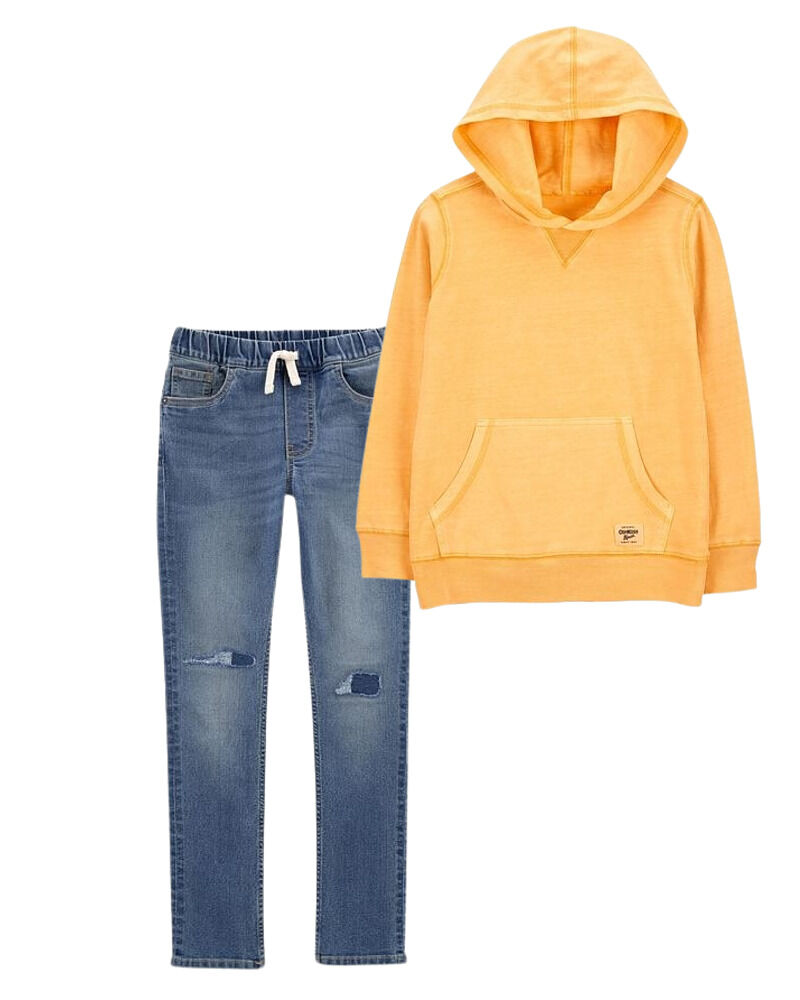 Multi Kid 2-Piece Hoodie and Jeans Set | carters.com