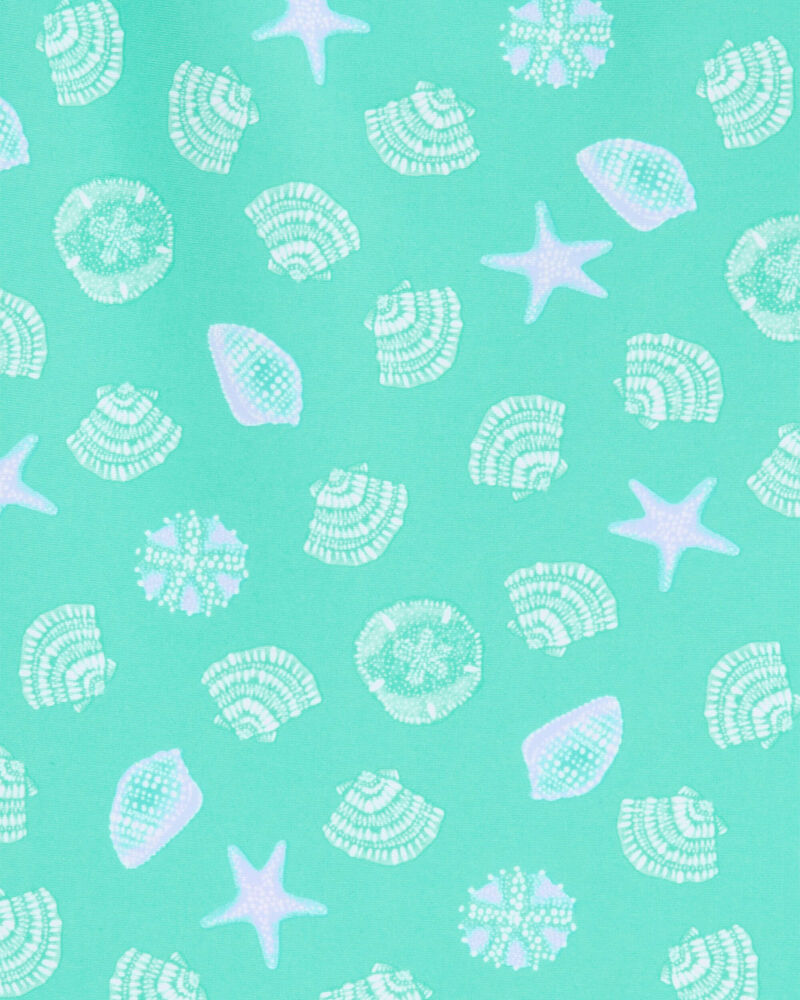 Sea Blue Shell Print 1-Piece Swimsuit | Carter’s Oshkosh Canada