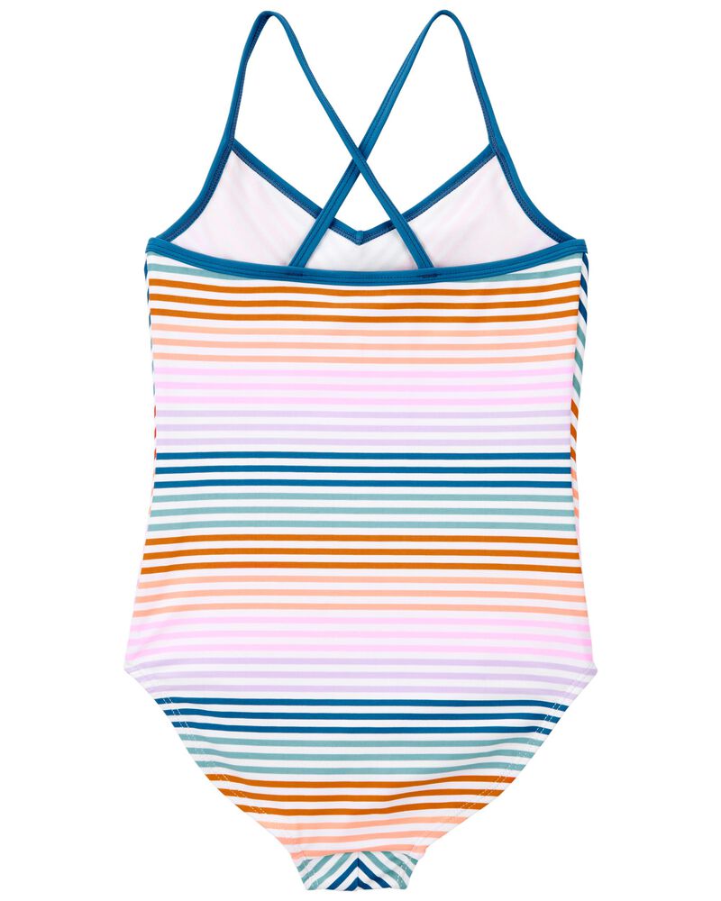 Rainbow Stripes Rainbow Stripe One Piece Swimsuit