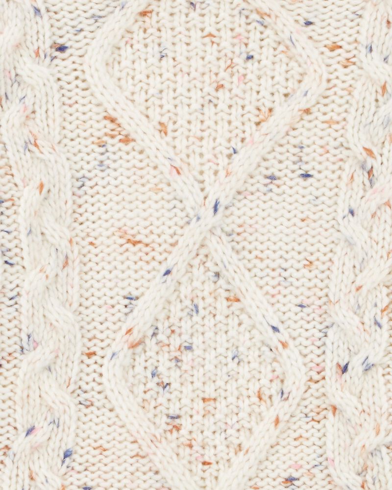 Cream Cable Knit Confetti Pullover Sweater | carters.com