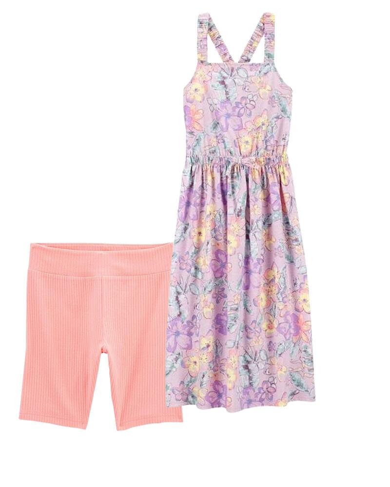 Multi Kid 2-Piece Dress & Bike Short Set | Carter’s Oshkosh Canada