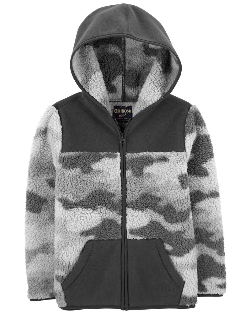 Multi Camo Sherpa Jacket | carters.com