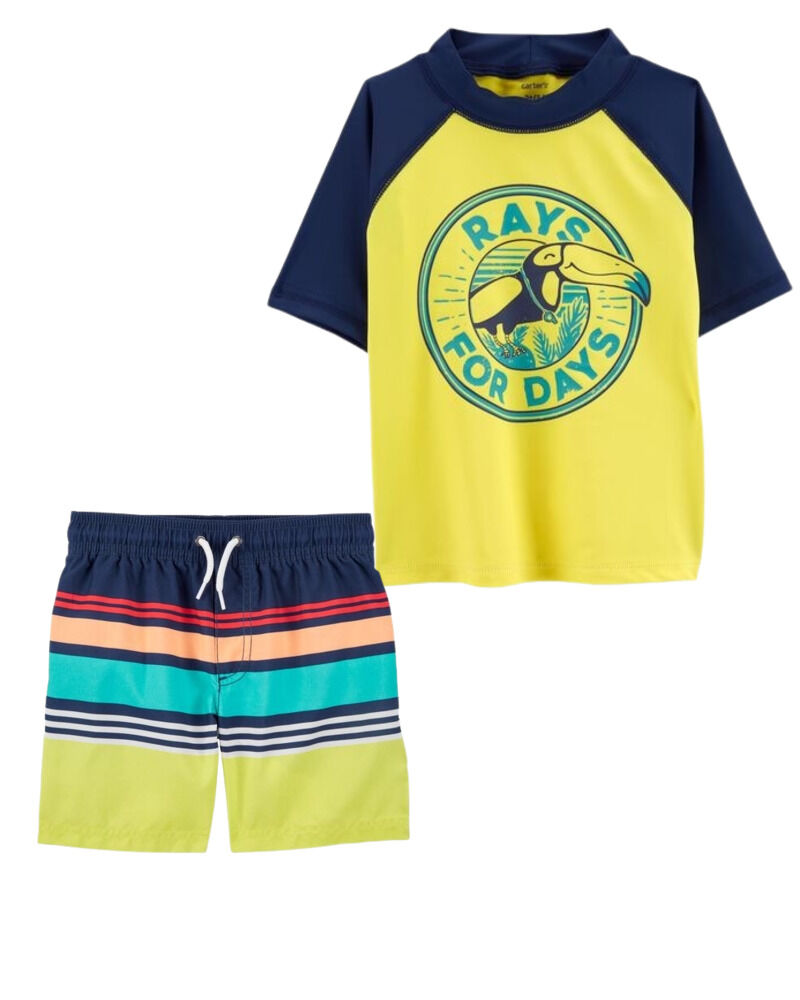 Bundle 2-Piece Rashguard & Swim Trunk Set | Carter’s Oshkosh Canada